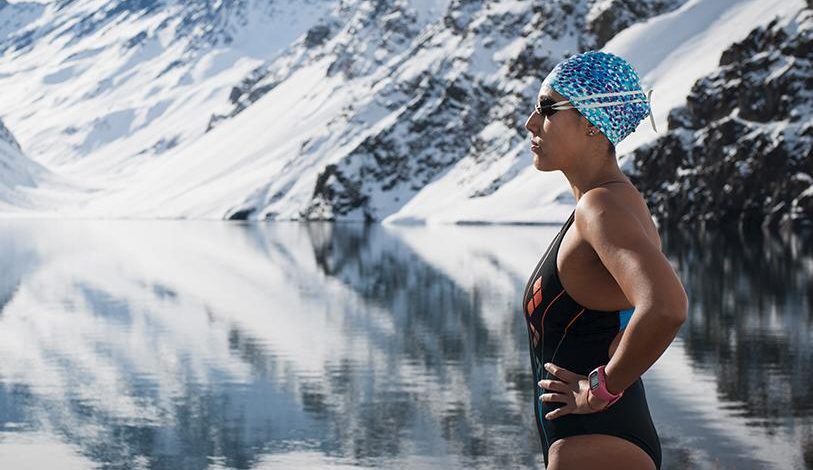 Récord Guinness de Bárbara, La sirena del hielo, nadando aguas de la ...