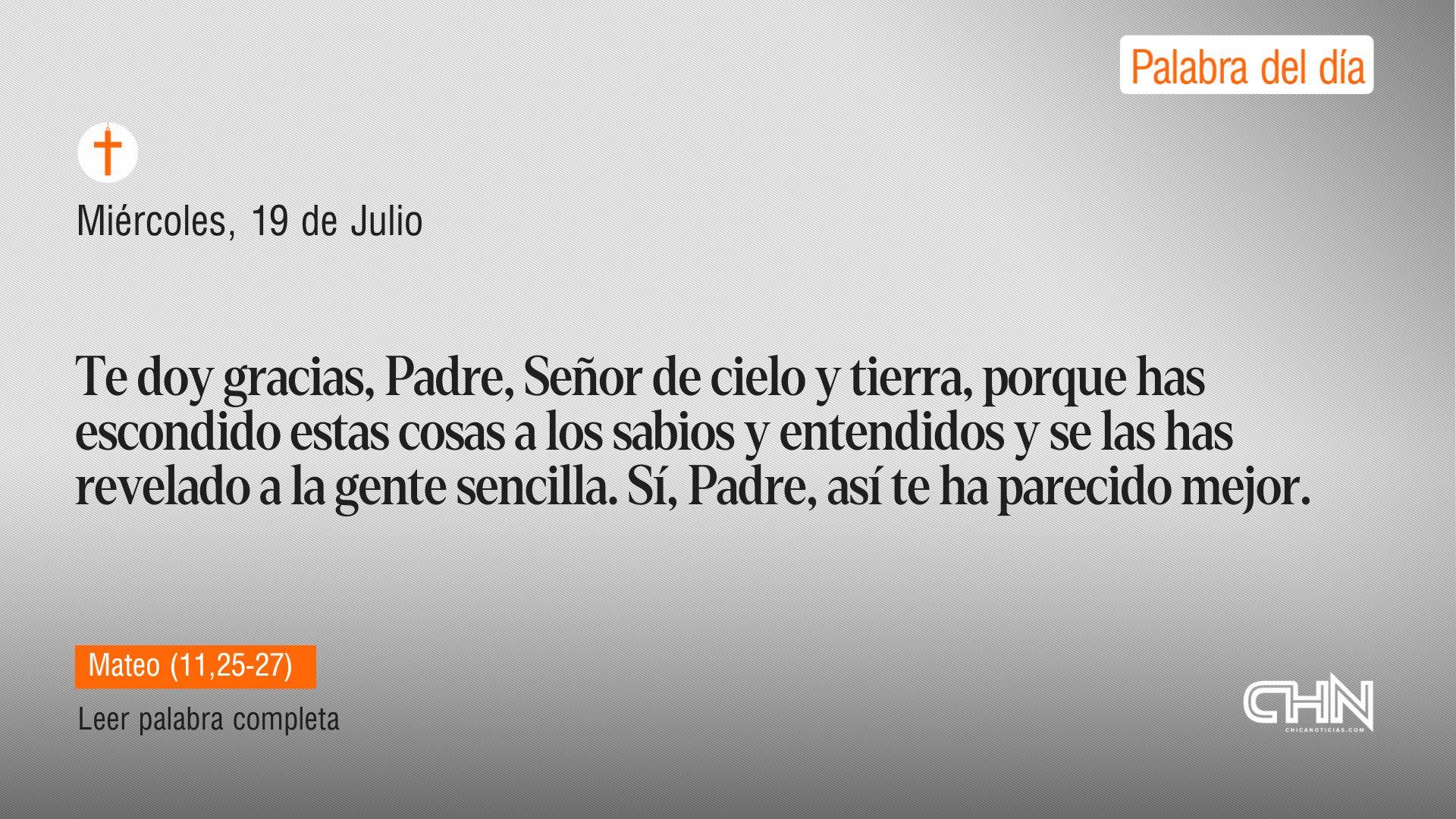 ¡PALABRA DEL DÍA, DIOS TE HABLA HOY! – Chicanoticias.com